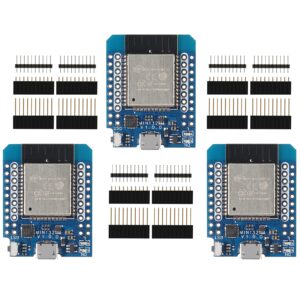 qccan 3pcs for esp32 d1 mini nodemcu esp-32 wlan wifi bluetooth development board base on esp8266 compatible with wemos d1 mini