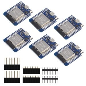 6pcs esp32 d1 mini nodemcu d1 board mh-et live minikit for esp32 wifi module bluetooth internet of development board based esp8266 fully functional with pins for wemos d1 diy kit