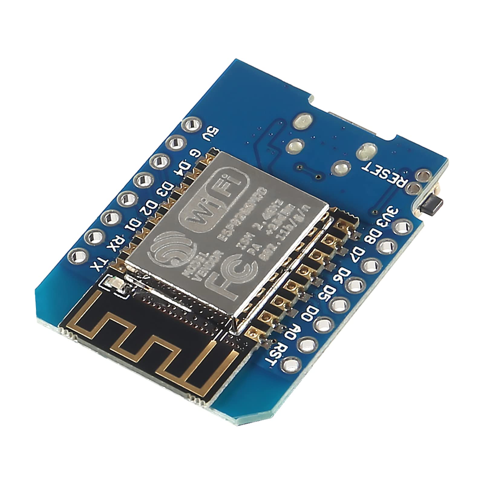 AITIAO 4Pcs ESP8266 ESP-12 ESP-12F NodeMcu Mini D1 Module for WeMos Lua 4M Bytes WLAN WiFi Internet Development Board Base on ESP8266 ESP-12F Compatible with WeMos D1 Mini