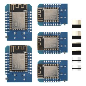 yejmkj 5pcs d1 mini nodemcu esp8266 module type-c usb esp-12f wlan wifi internet development board base on esp8266 esp-12f compatible with arduino, wemos d1 mini