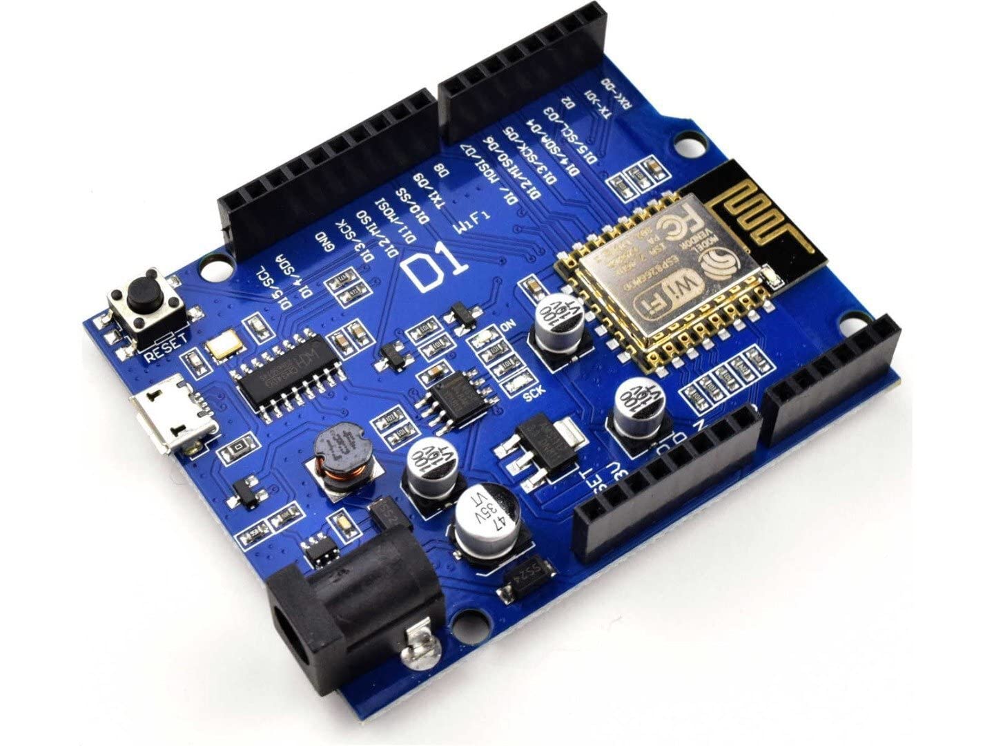 CANADUINO® Wemos D1 ESP8266 Wi-Fi Board 80-160MHz - IoT - Compatible with Arduino and NodeMCU