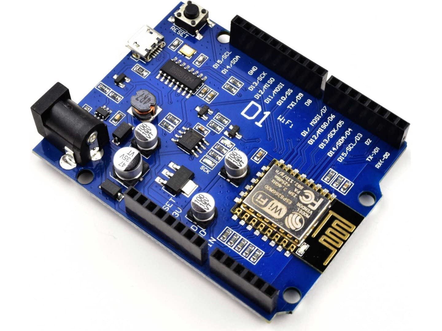 CANADUINO® Wemos D1 ESP8266 Wi-Fi Board 80-160MHz - IoT - Compatible with Arduino and NodeMCU