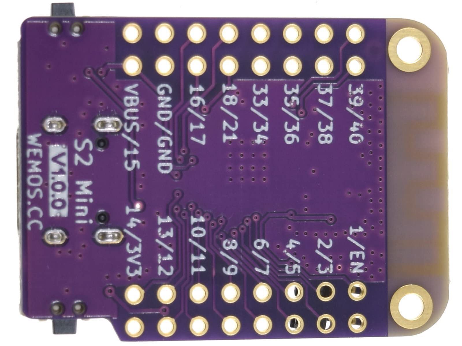 CANADUINO® WEMOS S2 Mini V1.0.0 ESP32-S2-2MB PSRAM - 4MB Flash