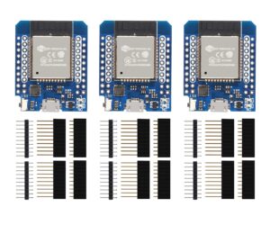 hiletgo 3pcs esp32 mini esp-wroom-32 development board wlan wifi bluetooth iot development board