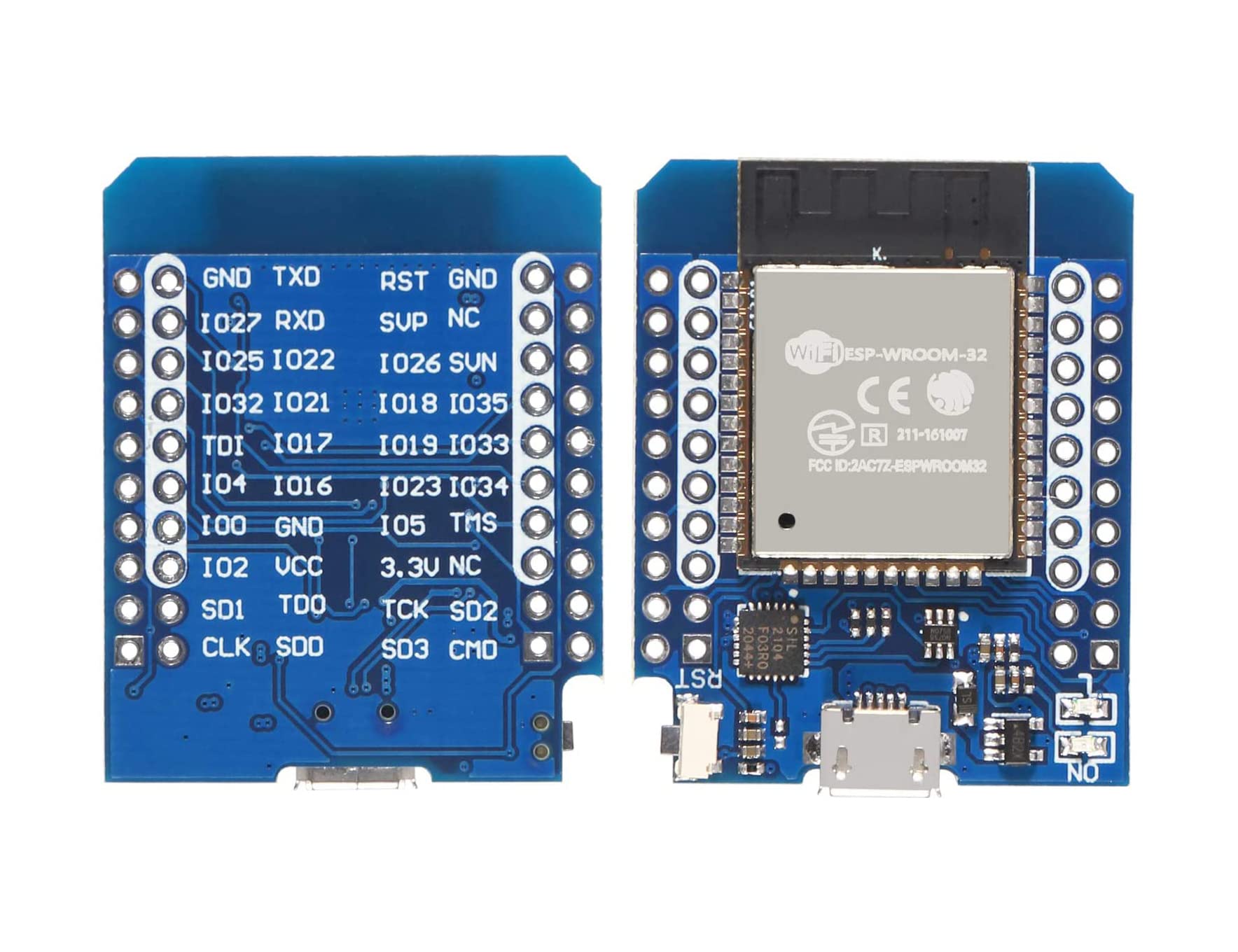 HiLetgo 3pcs ESP32 mini ESP-WROOM-32 Development Board WLAN WiFi Bluetooth IoT Development Board