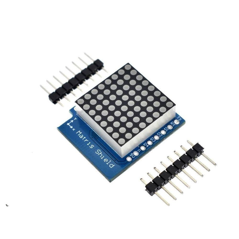 Matrix LED Shield V1.0.0 for WEMOS D1 Mini Digital Signal Output Controller Module 8 X 8 Dot Board Control