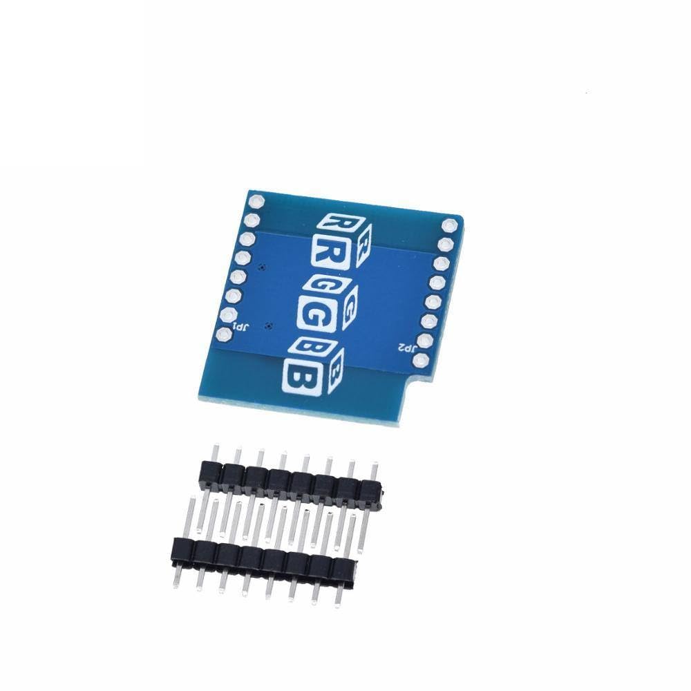 1PCS Esp8266 for WeMos D1 Module WS2812B RGB Shield for WeMos D1 Mini ESP8266 Module Board Wiht Pins Esp8266