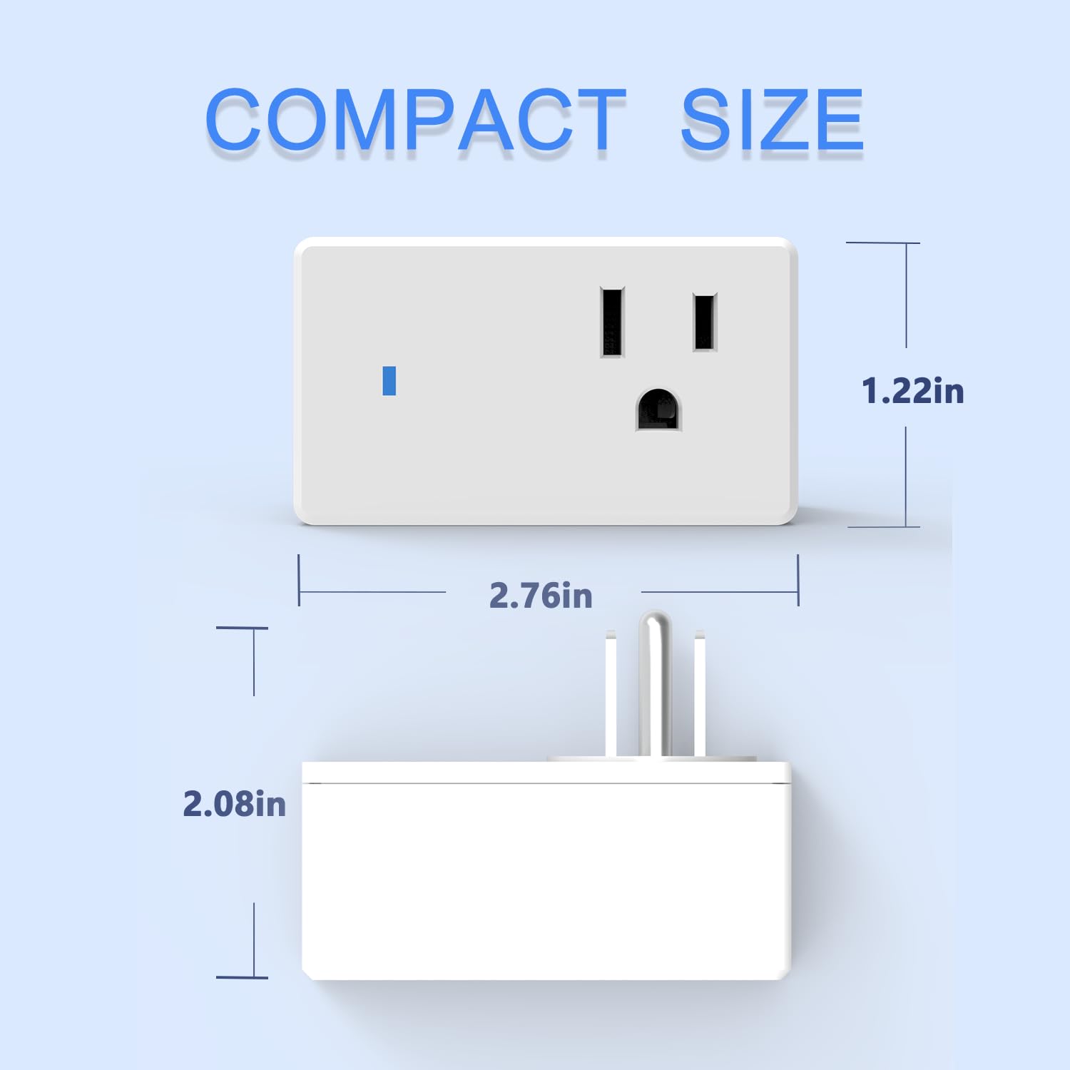 ExIoTy Mini Smart Plug, Compatible with Alexa Only, Simple Setup with One Voice Command, Remote Control, Timer & Schedule & Group Controller, Stable Connection, Echo Required (4 Pack)