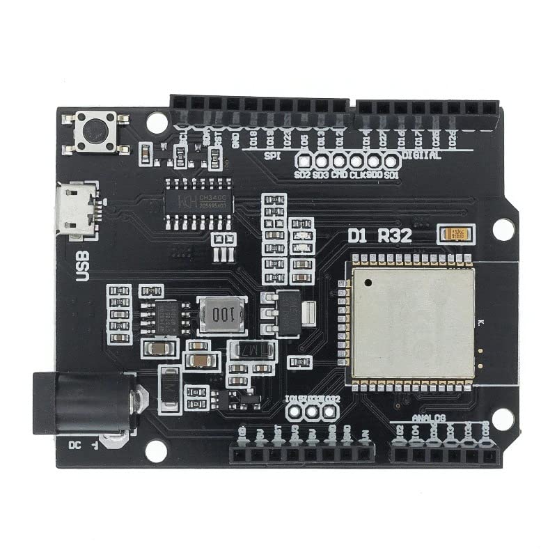 RedTagCanada for Wemos D1 ESP32 ESP-32 WiFi Bluetooth 4MB Flash UNO D1 R32 Board Module CH340 CH340G Development Board for Arduino