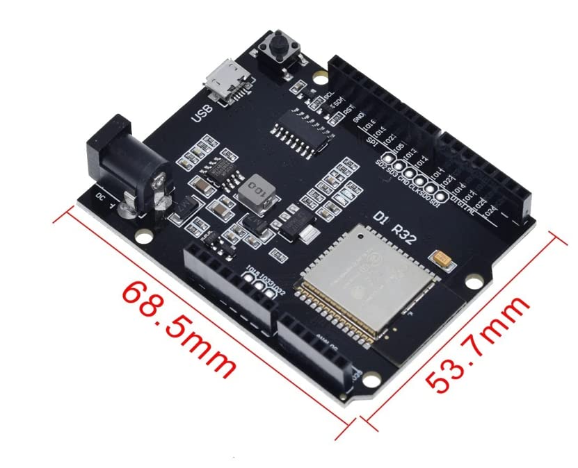 RedTagCanada for Wemos D1 ESP32 ESP-32 WiFi Bluetooth 4MB Flash UNO D1 R32 Board Module CH340 CH340G Development Board for Arduino