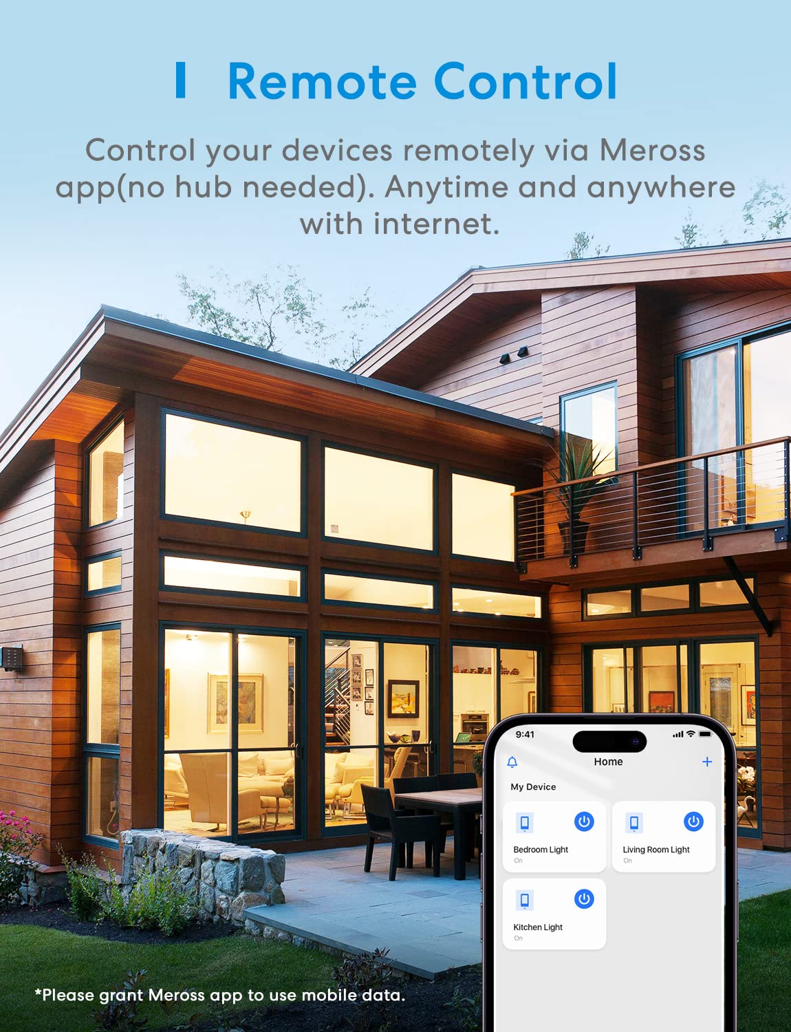 meross Smart Dimmer Switch Single Pole Supports Apple HomeKit, Alexa Google Assistant & SmartThings, 2.4GHz WiFi Light Switch for Dimmable LED, Neutral Wire Required, Remote Control Schedule, 1 Pack