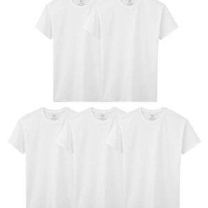 Fruit of the Loom boys Cotton White T Shirt Underwear, - 5 Pack White, X-Small US