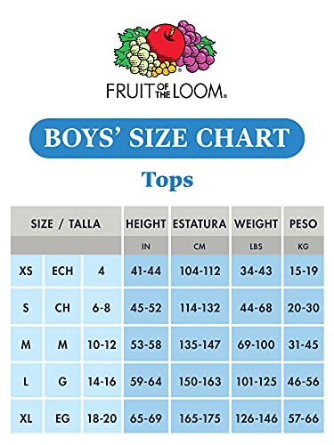 Fruit of the Loom boys Cotton White T Shirt Underwear, - 5 Pack White, X-Small US