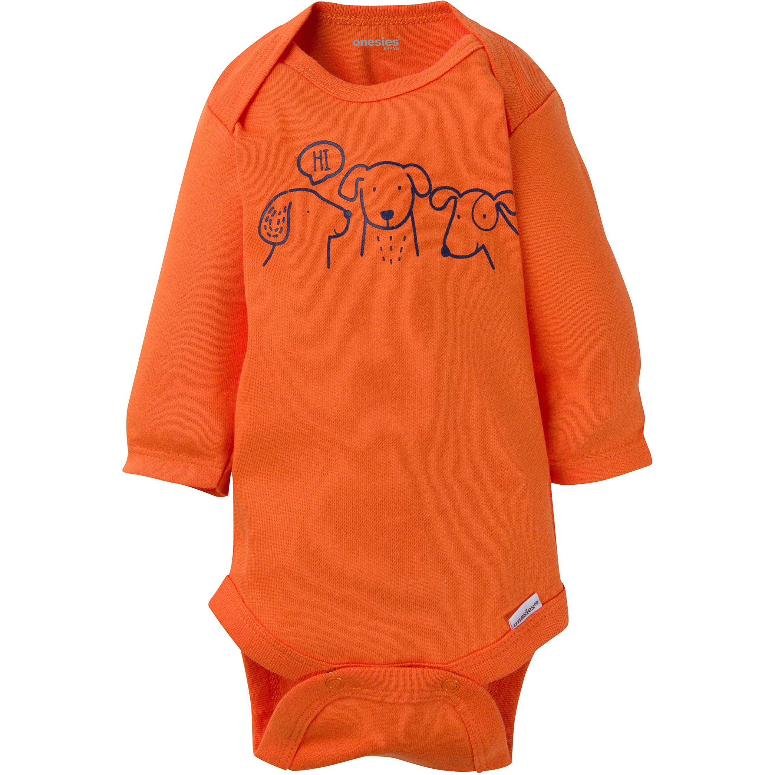 Onesies BrandUnisex Baby6-Pack Long Sleeve Bodysuitsdog6-9 Months