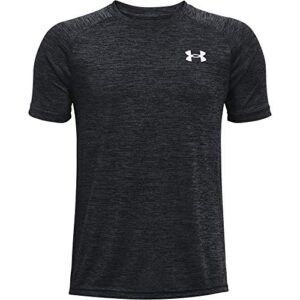 under armour boys tech 2.0 short-sleeve t-shirt , black (001)/white , x-large