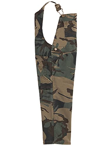 Wrangler Authentics Boys' Classic Denin Overall, Forest Night Camo, 4T