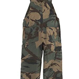 Wrangler Authentics Boys' Classic Denin Overall, Forest Night Camo, 4T