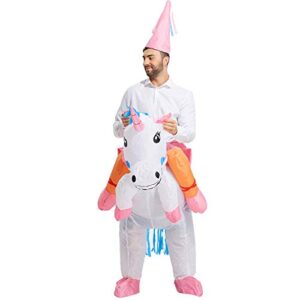 TOLOCO Inflatable Costume for Adults Unicorn Costume Blow up Costume Adult Halloween Costumes