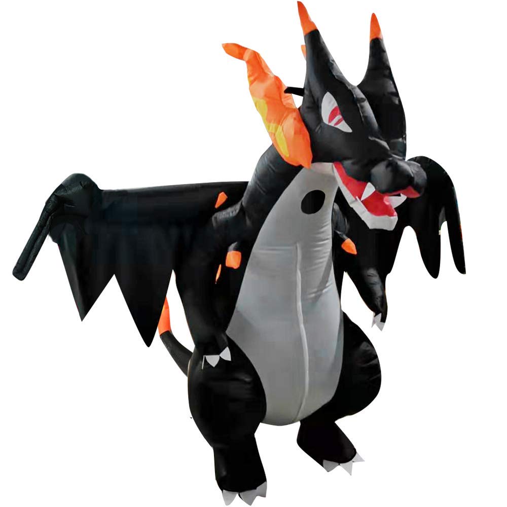 Dinosaur Costumes For Adults, Blow Up Dinosaur Costume, Inflatable Costume, Fire Breathing Evil Dragon For Party(Charizard)