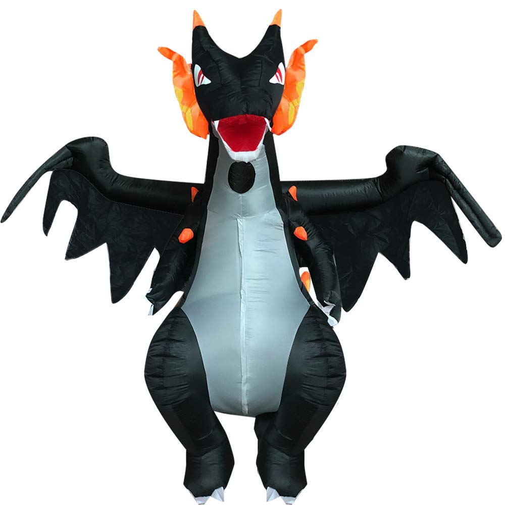 Dinosaur Costumes For Adults, Blow Up Dinosaur Costume, Inflatable Costume, Fire Breathing Evil Dragon For Party(Charizard)