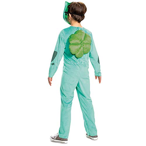 Pokemon Costume Bulbasaur for Kids, Children's Classic Character Outfit, Child Size Medium (7-8) Green