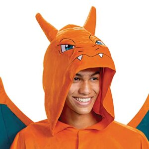 Disguise unisex adult Charizard for Adults, Deluxe Official Pokemon Halloween Sized Costumes, As Shown, Size Extra Large 50-52 US