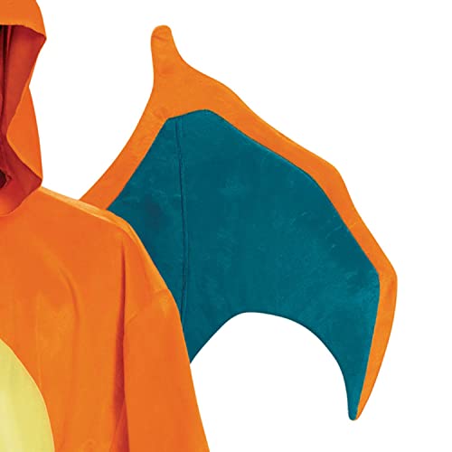 Disguise unisex adult Charizard for Adults, Deluxe Official Pokemon Halloween Sized Costumes, As Shown, Size Extra Large 50-52 US