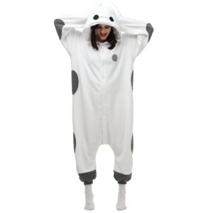 vu roul unisex adults costumes baymax onesie pajamas uk small white