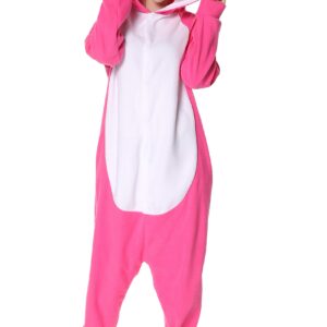 Markest Onesie Unisex Adult Pajamas Animal Rose Red Shark Cosplay Costume Sleepwear,M