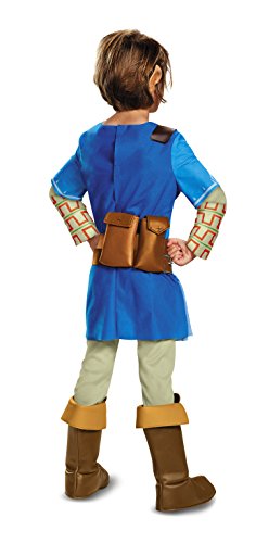 Link Breath Of The Wild Deluxe Costume, Blue, Large (10-12)