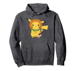 pokémon halloween pikachu pumpkin costume pullover hoodie