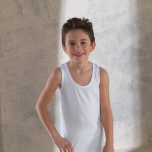 Brix Boys Undershirt Tank Top - White Tagless 100% Cotton Super Soft 4 Pack Novelty.