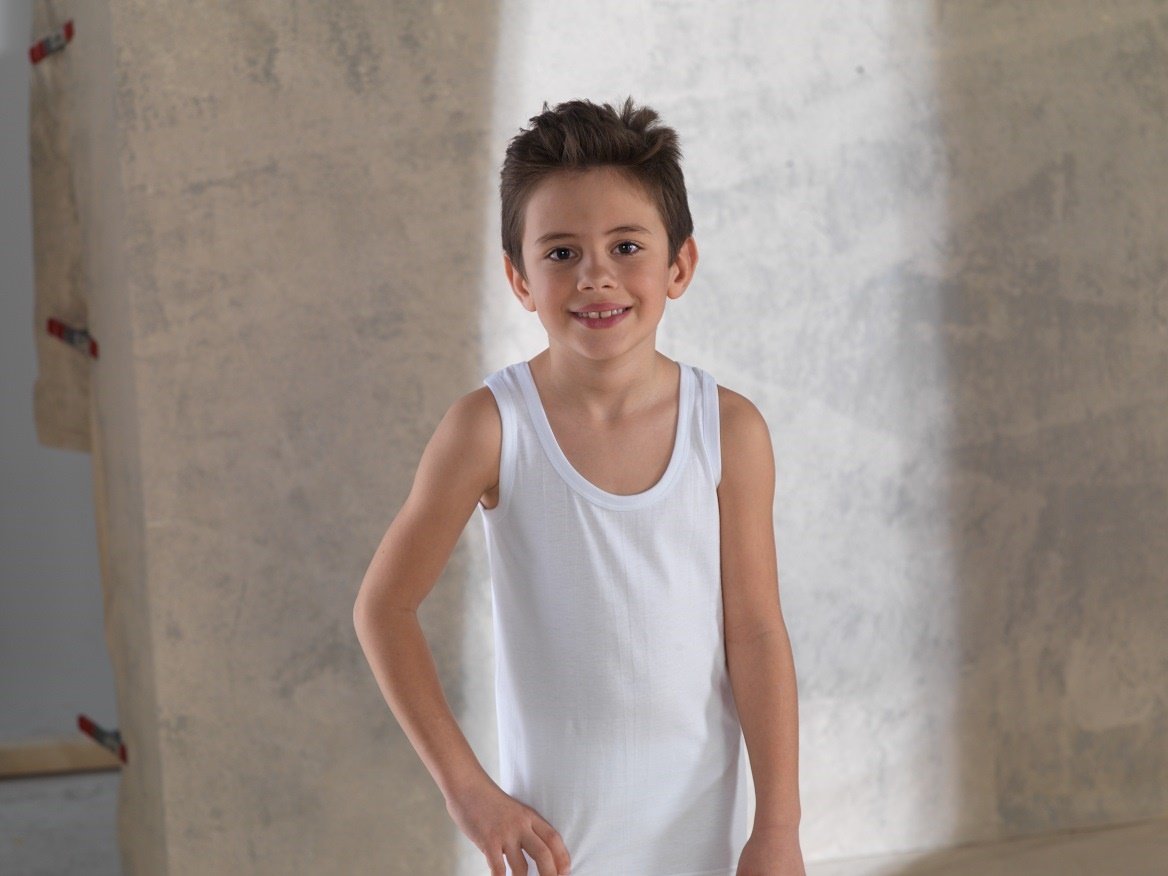 Brix Boys Undershirt Tank Top - White Tagless 100% Cotton Super Soft 4 Pack Novelty.