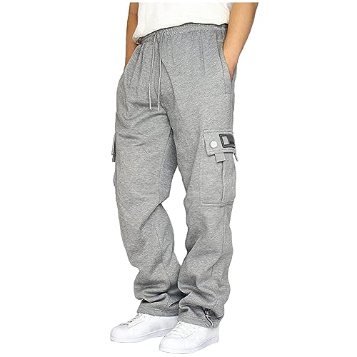 Zipper Pocket Underwear Sweatpants for Men Athletic Tracksuits Sport Jogging Pants Mens Slim Fit Cargo Sweatpants Mens Hoodie Mens Cotton Joggers with Pockets Sale