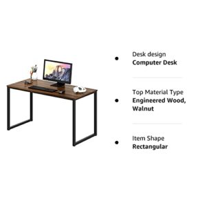 SHW Home Office 40-Inch Computer Desk, Walnut