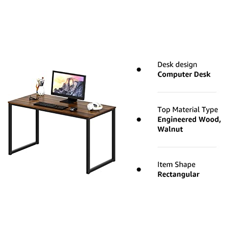 SHW Home Office 40-Inch Computer Desk, Walnut