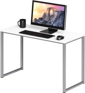 shw home office 32-inch computer desk, white