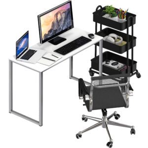 SHW Home Office 32-Inch Computer Desk, White