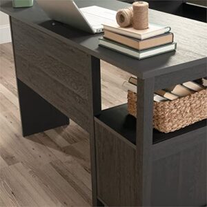 Pemberly Row L-shaped Traditional Engineered Wood Computer Desk in Raven Oak