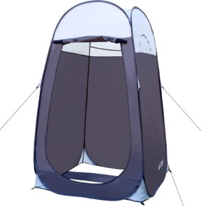 leader accessories pop up shower tent dressing changing tent pod toilet tent 4' x 4' x 78"(h) big size (1grey)