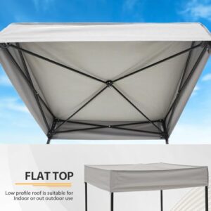 EAGLE PEAK Flex Compact 4x4 Pop-up Canopy Changing Room, Portable Privacy Dressing Room for Indoor Fashion Photoshoots, Camping, or Pool, Gray