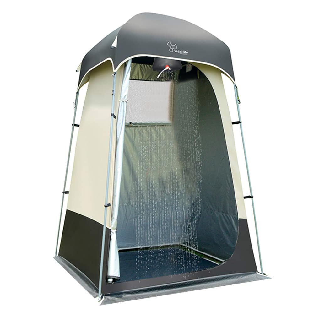 Outdoor Shower Tent Changing Room Privacy Portable Camping Shelters (Gray)