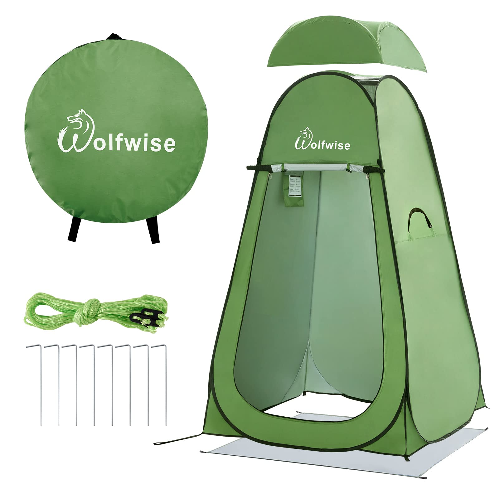 WolfWise Pop Up Privacy Shower Tent Portable Outdoor Sun Shelter Camp Toilet Changing Dressing Room