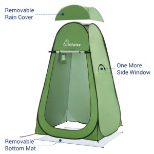 WolfWise Pop Up Privacy Shower Tent Portable Outdoor Sun Shelter Camp Toilet Changing Dressing Room