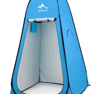 Oileus Pop Up Privacy Tent Portable Shower Tent Beach Changing Room Privacy Tent Camp Toilet Instant Privacy Shelters - Camping Beach Hiking Fishing Blue