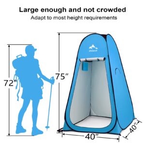 Oileus Pop Up Privacy Tent Portable Shower Tent Beach Changing Room Privacy Tent Camp Toilet Instant Privacy Shelters - Camping Beach Hiking Fishing Blue