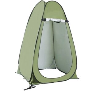 timilge portable pop-up privacy tent suitable for outdoor shower, dressing room, sunshade and camping toilet (green)