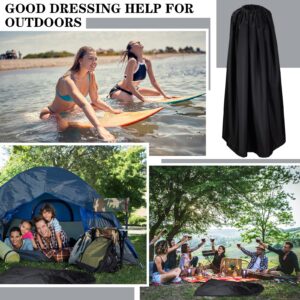 Maitys 3 Pcs Changing Room Privacy Tent Changing Cover Ups 55 Inch Length Instant Camping Privacy Shelters Lightproof Portable Dressing Room for Summer Camping Swimming Changing