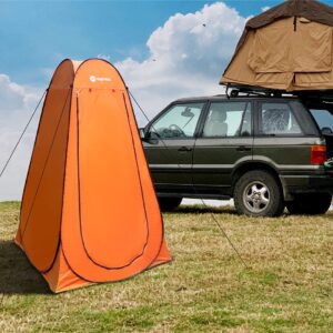 Tahoe Trails Pop Up Pod -Privacy Shower Tent - Portable Outdoor Indoor Changing Tent for Camping Hiking Beach Toilet Bathroom Dressing Room - with Carry Bag - Large