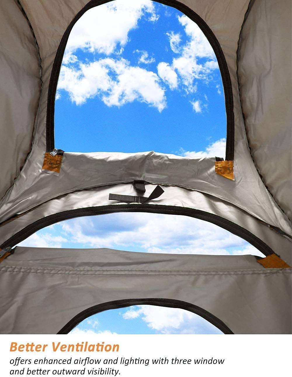 anngrowy Shower Tent Pop Up Privacy Tent Portable Outdoor Camping Bathroom Toilet Tent Changing Dressing Room Privacy Shelters Room for Hiking and Beach Sun Shelter Picnic Fishing–Waterproof 2 Colors